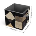 10.6in Folding Storage Box Solid Material Handle On Both Sides For Easy ...