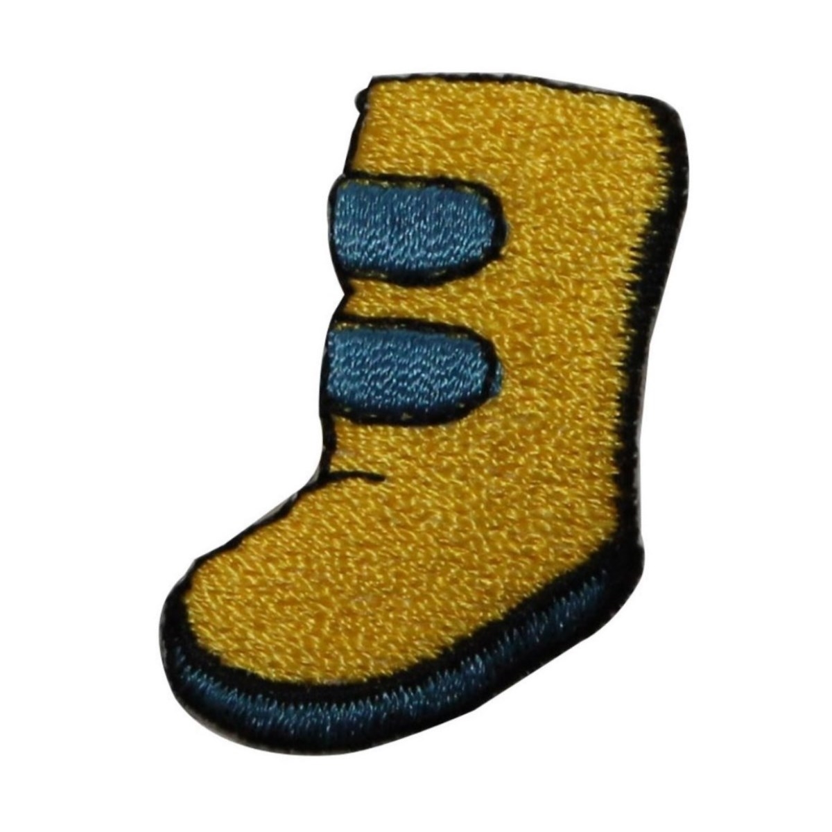 ID 7926 Yellow Rain Boot Patch Children Galoshes Embroidered Iron On ...