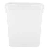 Masteelf Plastic Ice Container with Lid for Cold Drinks Storage and ...