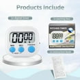 4 Pack Digital Kitchen Timer Magnetic Digital Timer with Big Display ...