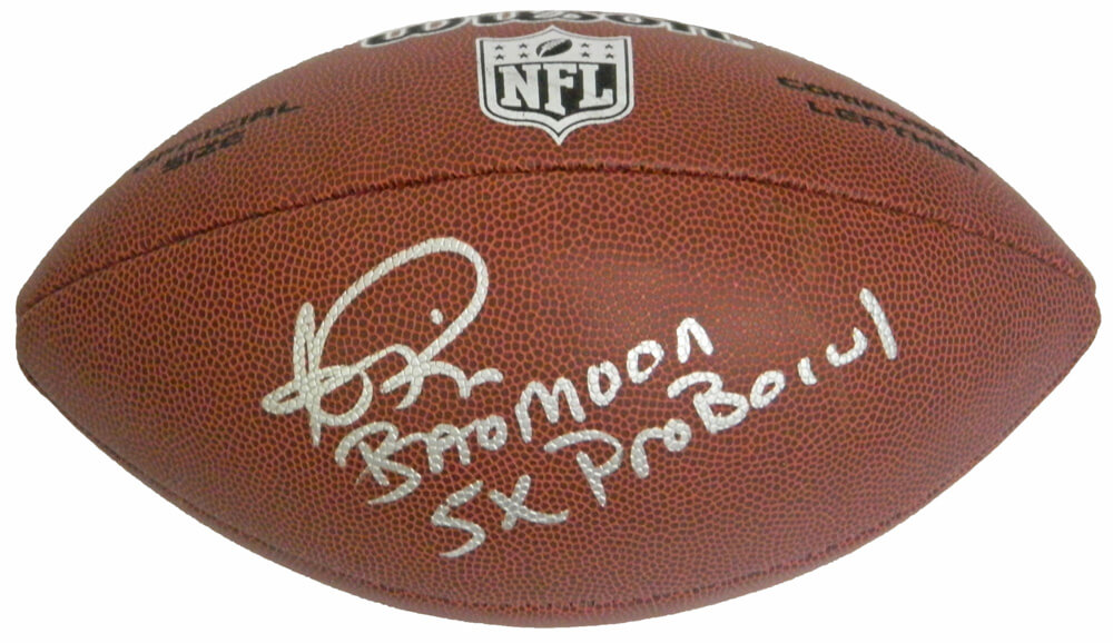 Andre Rison Signed Wilson Limited Full Size NFL Football w/Bad Moon ...