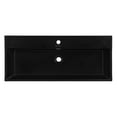 Claire 40 Ceramic Console Sink Matte Black Basin Chrome Legs - Walmart ...