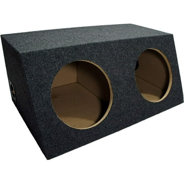Empty Woofer Box Dual 12" Mdf Vented Bass Box Square - Walmart.com