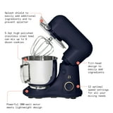Beautiful 5.3 Qt Stand Mixer, Starry Night Blue, with Flat Beater ...