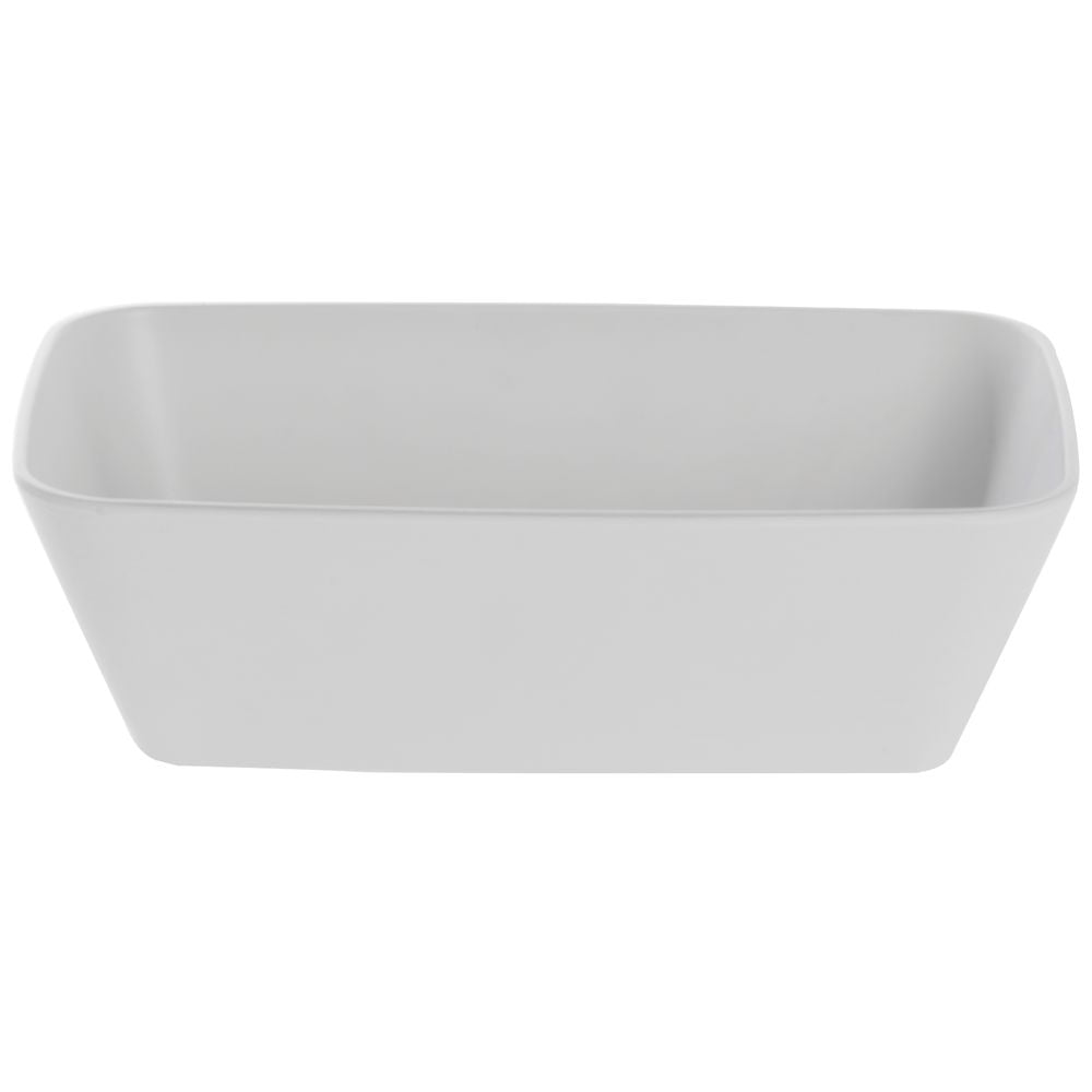 HUBERT® Soft Square White Serving Bowl - 10 1/2"L x 6 1/2"w x 3 1/10"H ...