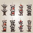 Acrylic Dangle Earrings Mixed Color 50x36.8~49.1mm 1pair/style DIY ...