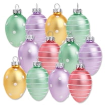 Walmart's Pastel Frosted Glass Easter Egg Ornaments - Set of 12, 4 ...