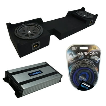 04-08 Ford F-150 Ext Super Cab Truck Harmony R104 Dual 10" Sub Box & HA-A400.1 - Walmart.com