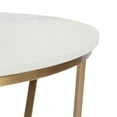 Kate and Laurel Solvay Modern Glam Round Coffee Table, 26 x 26 x 18 ...