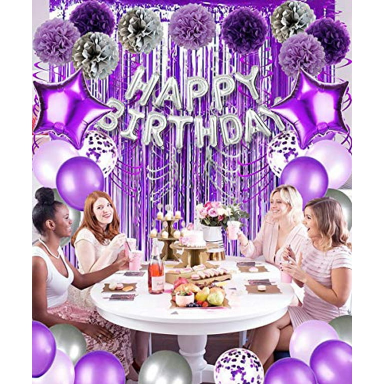 21st Birthday Party Ideas Purple