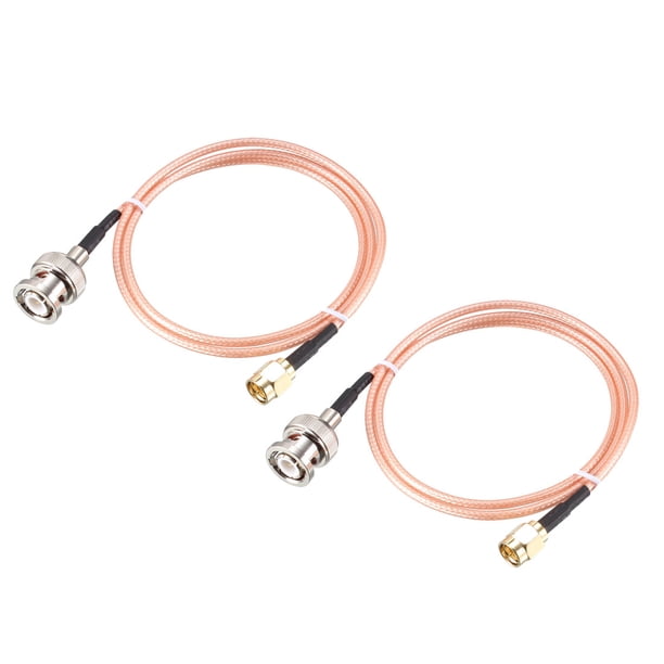 RG316 Coaxial Cable Con BNC Macho a SMA Macho Conectores 50 Ohm 2Pies ...