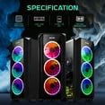 AQVIN Gaming Desktop PC AMD RYZEN 7 CPU 32GB DDR4 RAM 512GB SSD RTX 3050 6GB Windows 11 Pro 27 ...