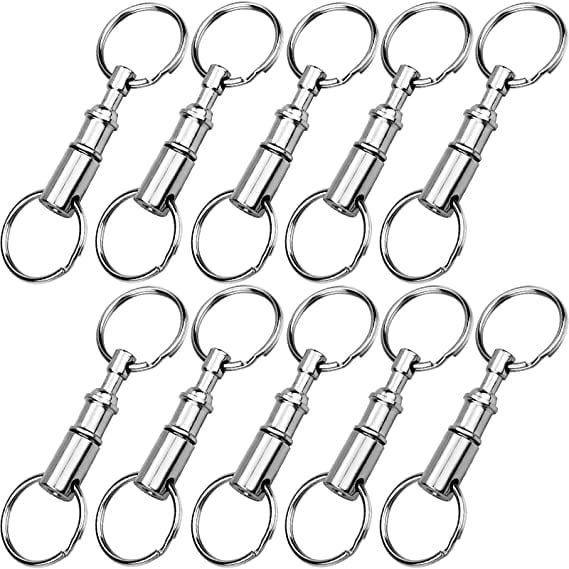10 Pieces Detachable Key Holder Keychain Release Keychain Quick Release ...
