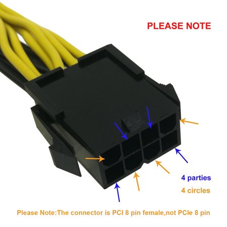PCI-E Adapter Cable PCI-E 8pin to adapter cable PCI-E 8pin 8pin ...