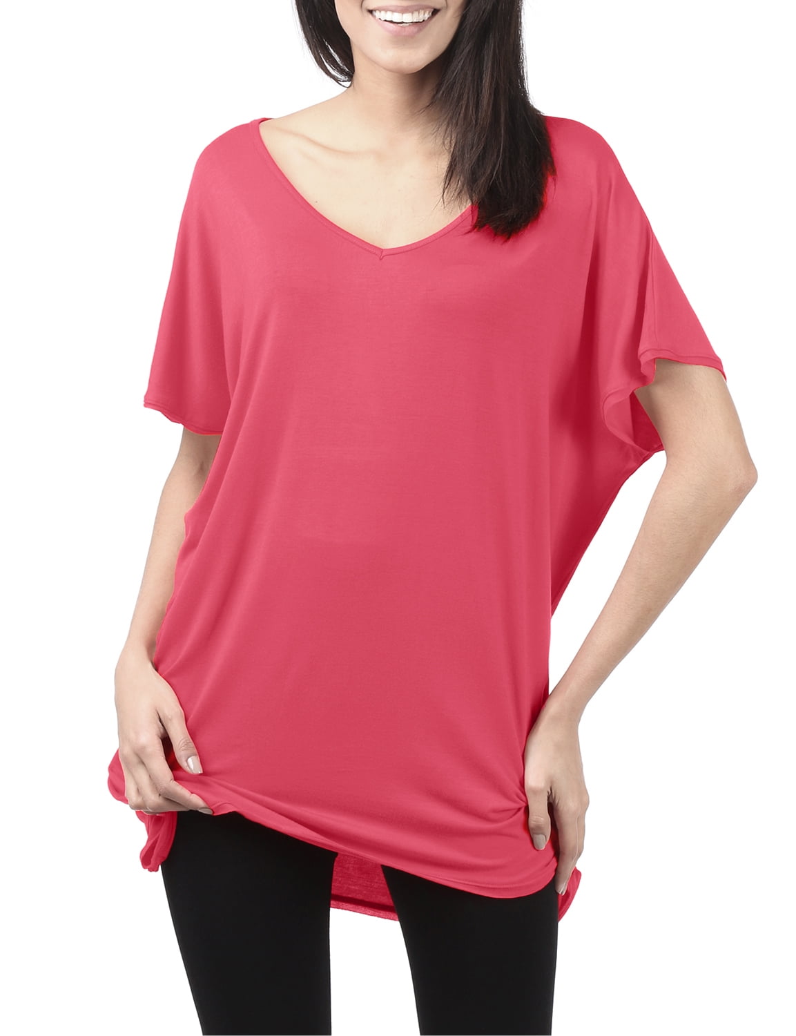 Thanth Women's Loose Fit Tunic Tops and Long Shirts with Plus Size ...