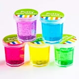 Kicko Mini Putty with Glitter - 48 Pack Assorted Neon Color Sludge ...