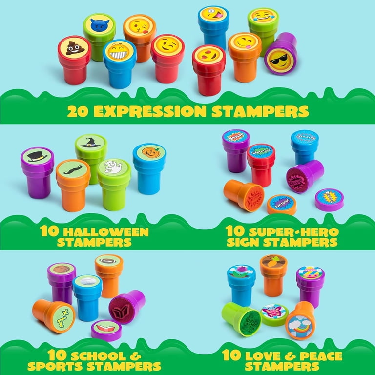 Stamps For Kids Colorations Letters & More Self Stampers, Set Of 50 ...