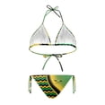 Binienty Bikini Set, Jamaica Flag Sexy Swimwear, Openwork Chest Design ...