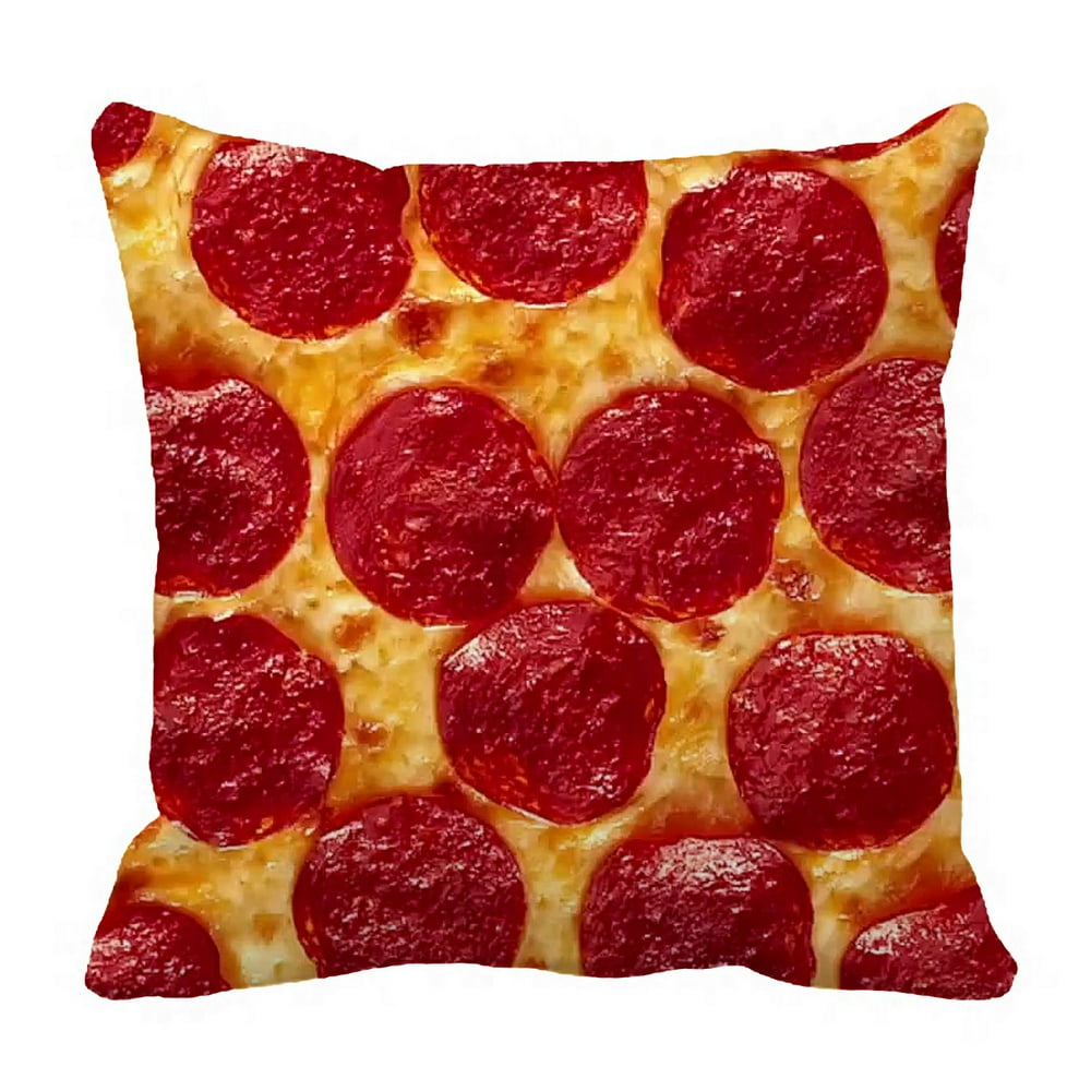 ZKGK Pepperoni Pizza Pillowcase Home Decor Pillow Cover Case Cushion ...