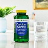 (2 pack) Spring Valley Calcium Citrate Dietary Supplement Tablets for ...
