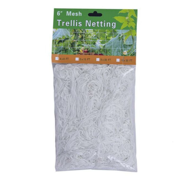 White Garden Climbing Net Garden Net Planting Net Vine Plants Traction ...