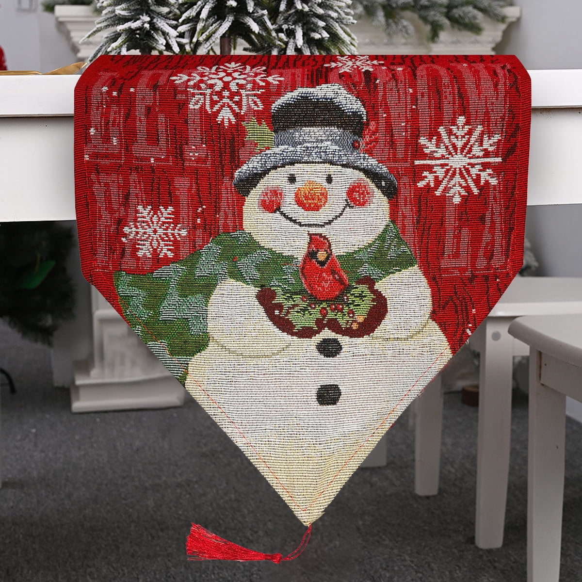 Christmas Table Runner Snowman Table Runner for Christmas Table ...