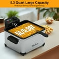 Bluebow Electric 5.3QT Deep Fryer, 1700W Immersion, 3 Baskets ...
