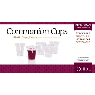 Swanson Communion Cups Clear with Cross 1 3/8 1000 CT (Other) - Walmart.com
