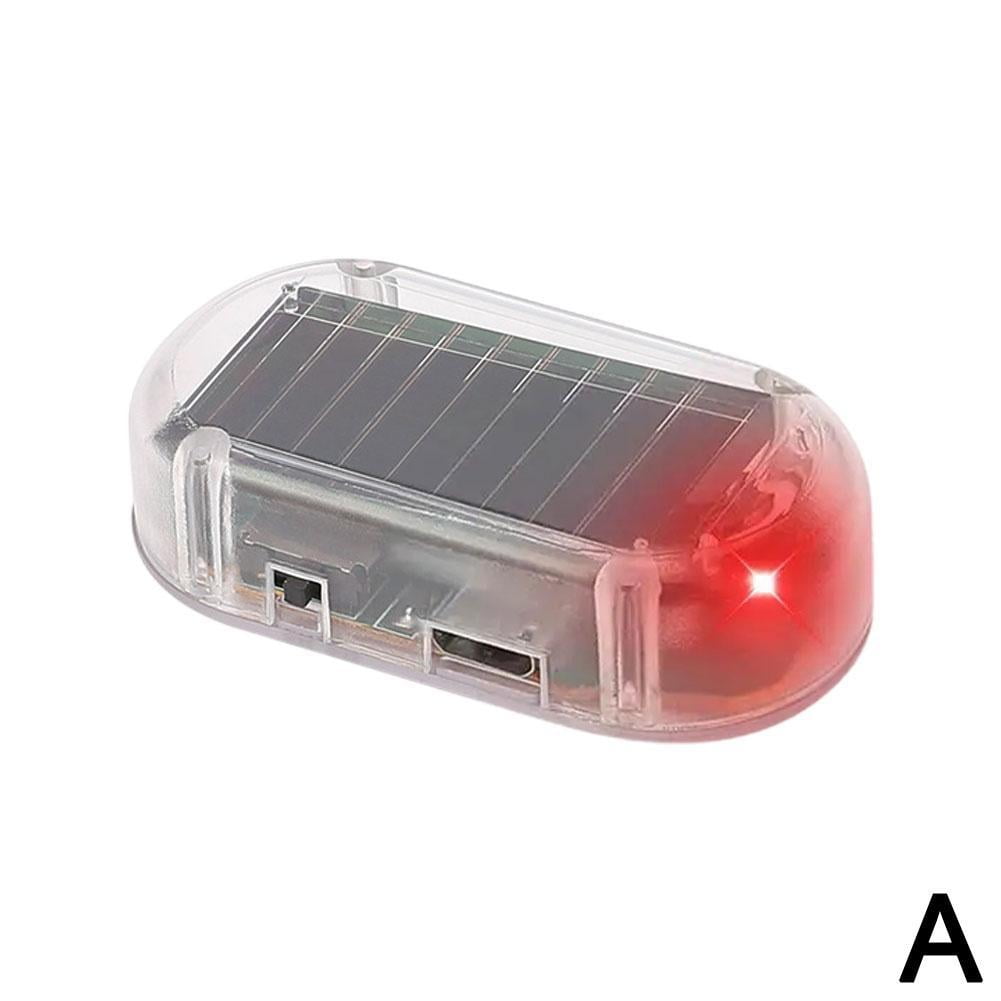 Solar Power Car LED Fake Dummy Alarm Warning-Security Light, Theft ...