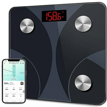 Rechargeable Smart Digital Bathroom Weighing Scale with Body Fat and ...