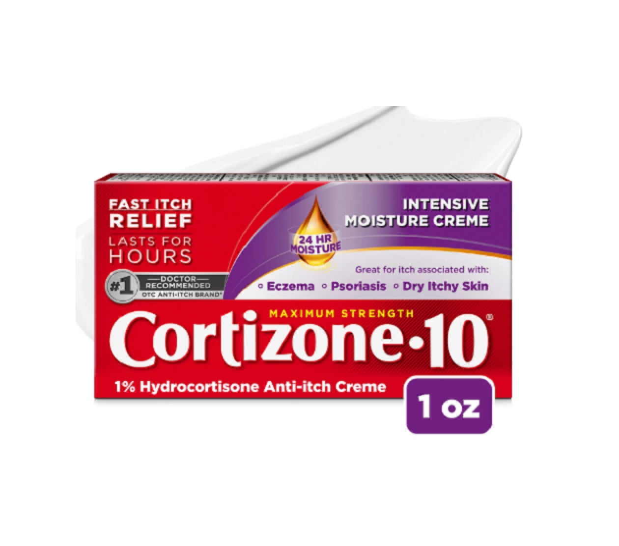 Cortizone 10 Intensive Moisture Creme, Maximum Strength, 1 oz - Walmart.com
