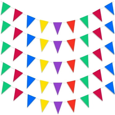 4PCS Felt Bunting Banner Triangle Flags Hanging Garland Pennant for ...
