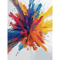 Colorful Cosmos Flowers Oil Painting Canvas Art，Suitable for Living ...