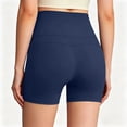 No Front Seam Biker Shorts Womens High Waisted Pull on Leggings Workout ...