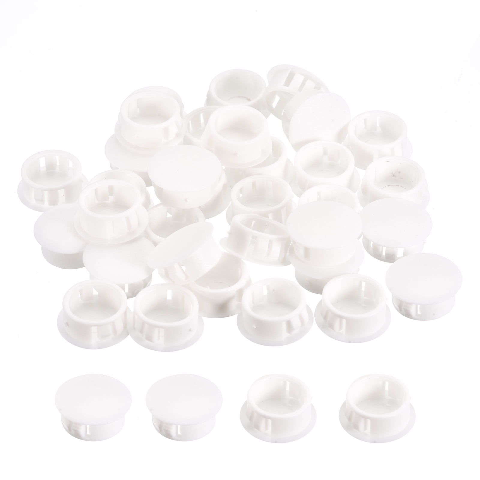 Uxcell 36Pack 25/32" Plastic Hole Plugs Panel Flush Type Knockout ...