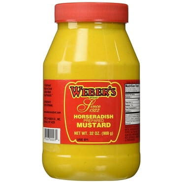 Heintz & Weber Webers Horseradish Prepared Mustard, 16 oz - Walmart.com