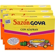 Goya Sazon Con Azafran Seasoning, 3.52 Oz - Walmart.com