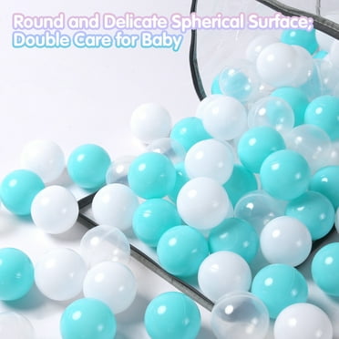 PlayMaty 100-Piece Soft Plastic Pit Balls for Children, 2.16 Inches ...