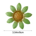 Iron Daisy Wall Hanging Decor, 3D Flower Garden Decoration for Outdoor ...