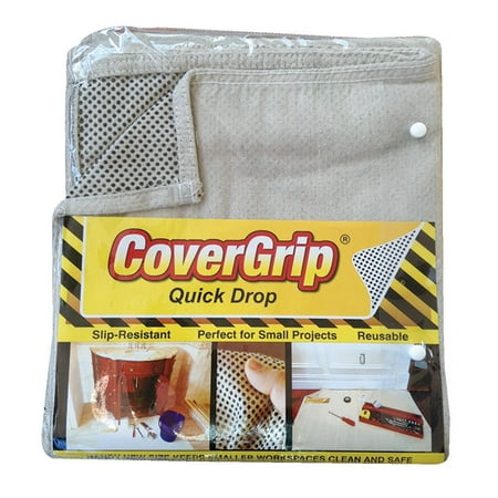 CoverGrip Quick Drop 8 oz Canvas Safety Drop Cloth, 3.5' x 4' - Walmart.ca