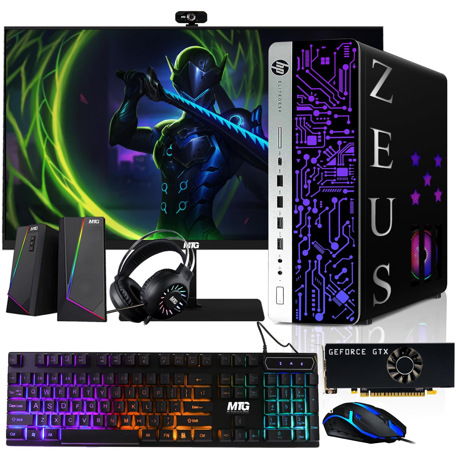 Restored HP G3 Gaming Desktop PC,Intel i7 6th Gen,GTX 1050 TI 4GB GDDR5 ...