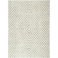 Nourison Cozy Modern Scandinavian Ivory Black 5'3" x 7' Area Rug (5x7 ...