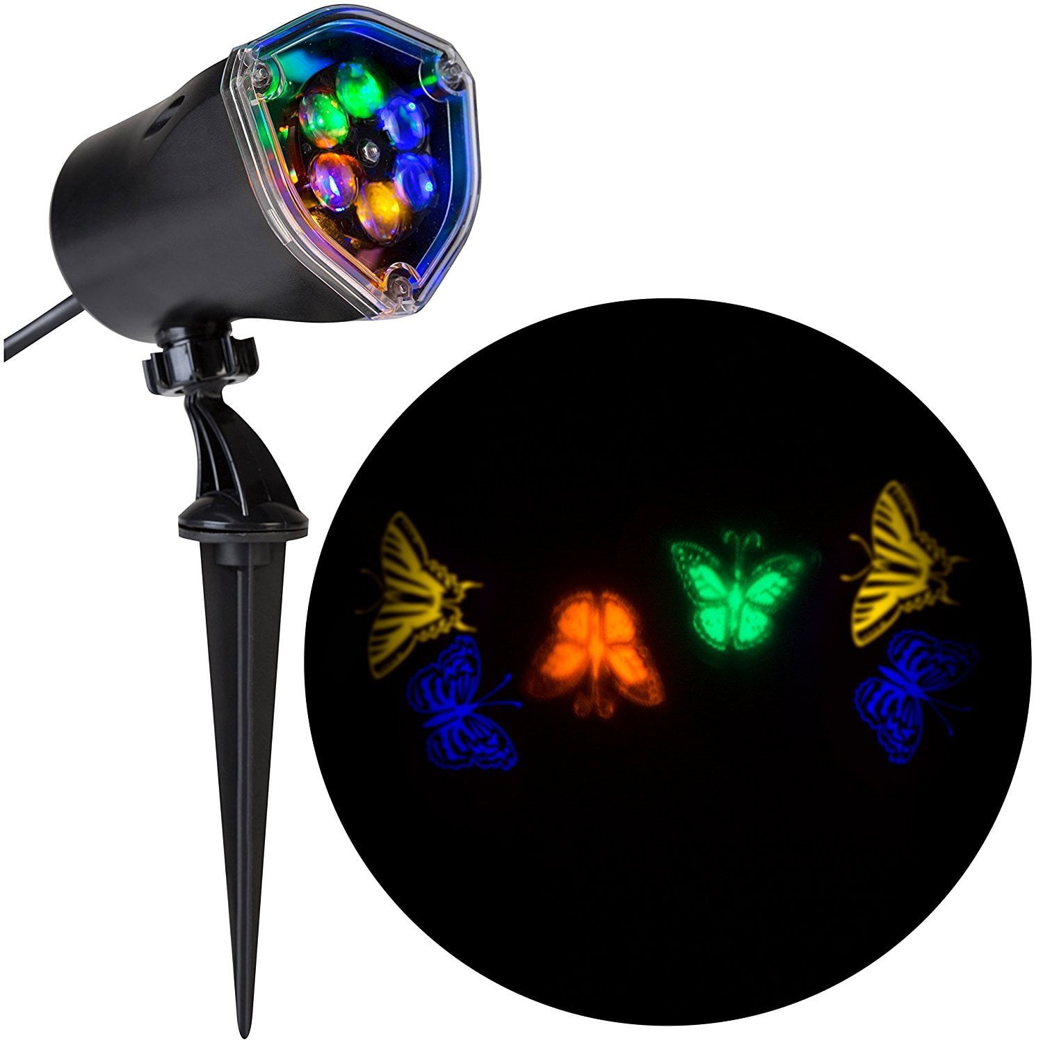 Gemmy Lightshow Projection Whirl-a-Motion Butterflies BGOY - Walmart.com