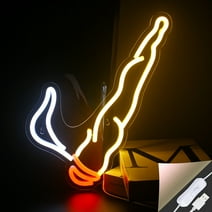 Rosnek 13'' To 18'' LED Neon Light Sign With Transparent Acrylic Back ...