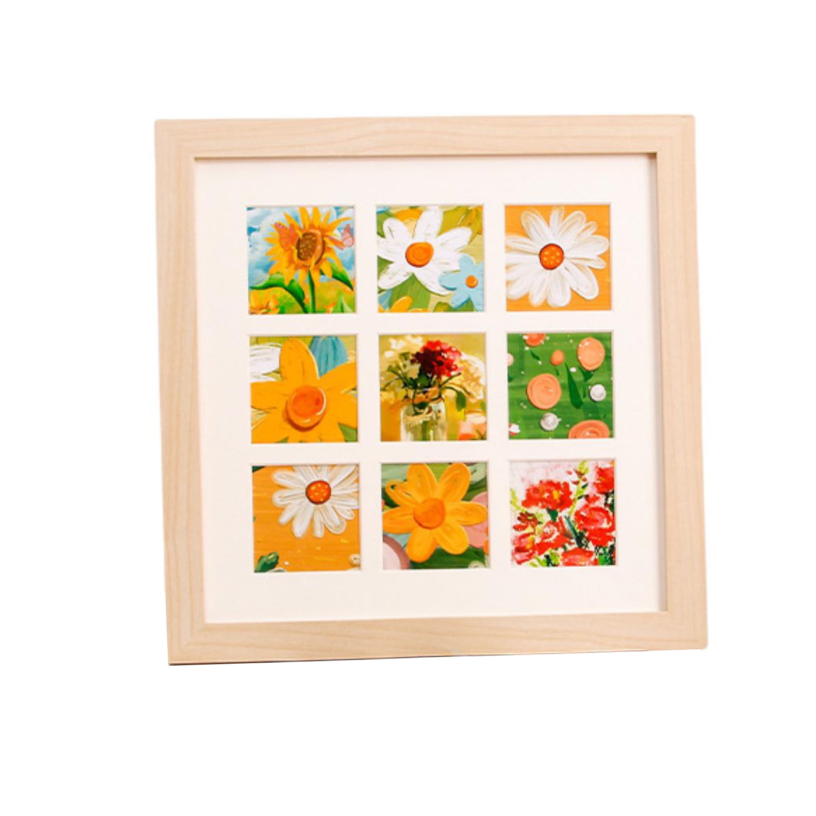 DISHAN Sturdy Painting Frame Set with Square Shape and 4/9 Grids ...