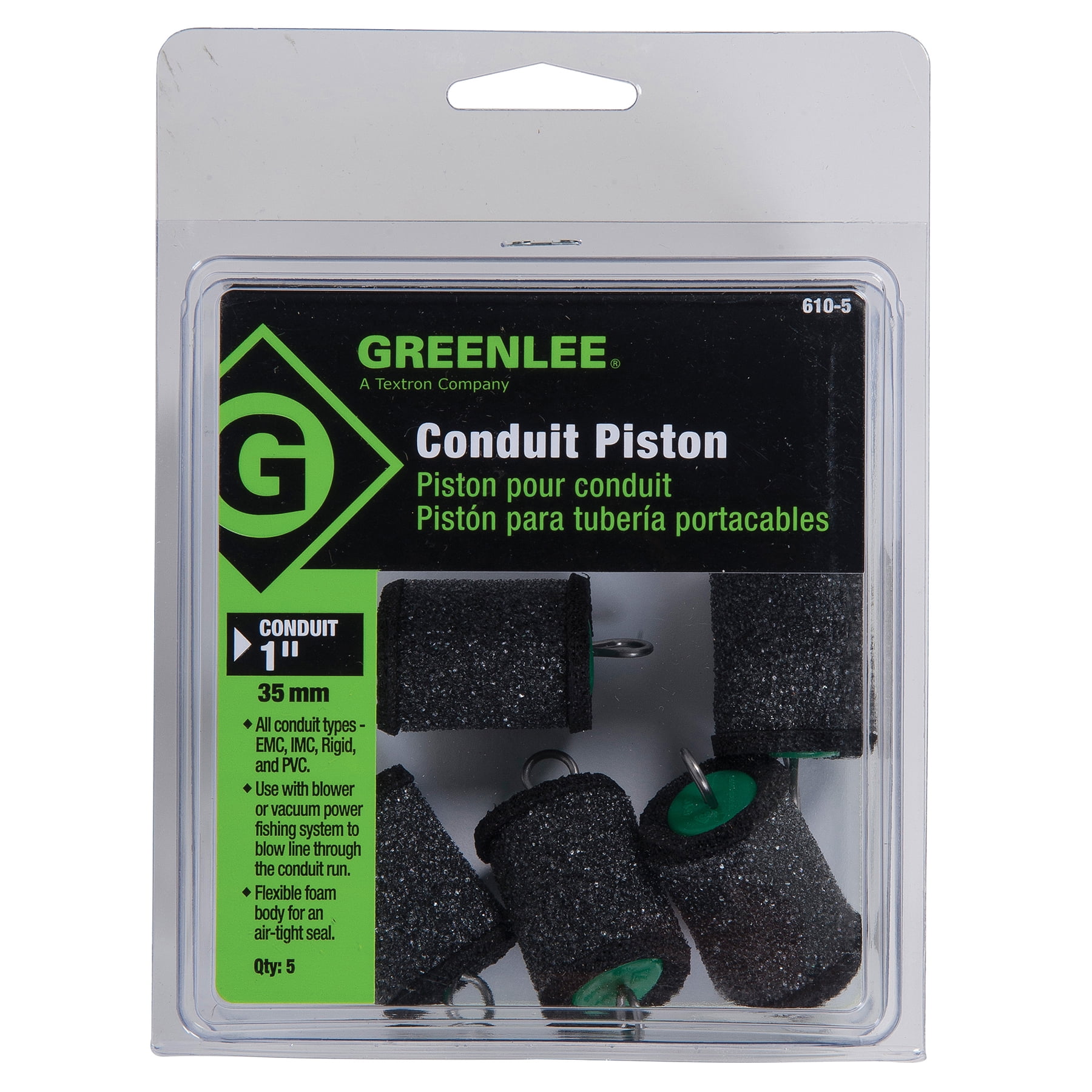 Greenlee Textron 610-5 1" Conduit Piston - Walmart.com - Walmart.com