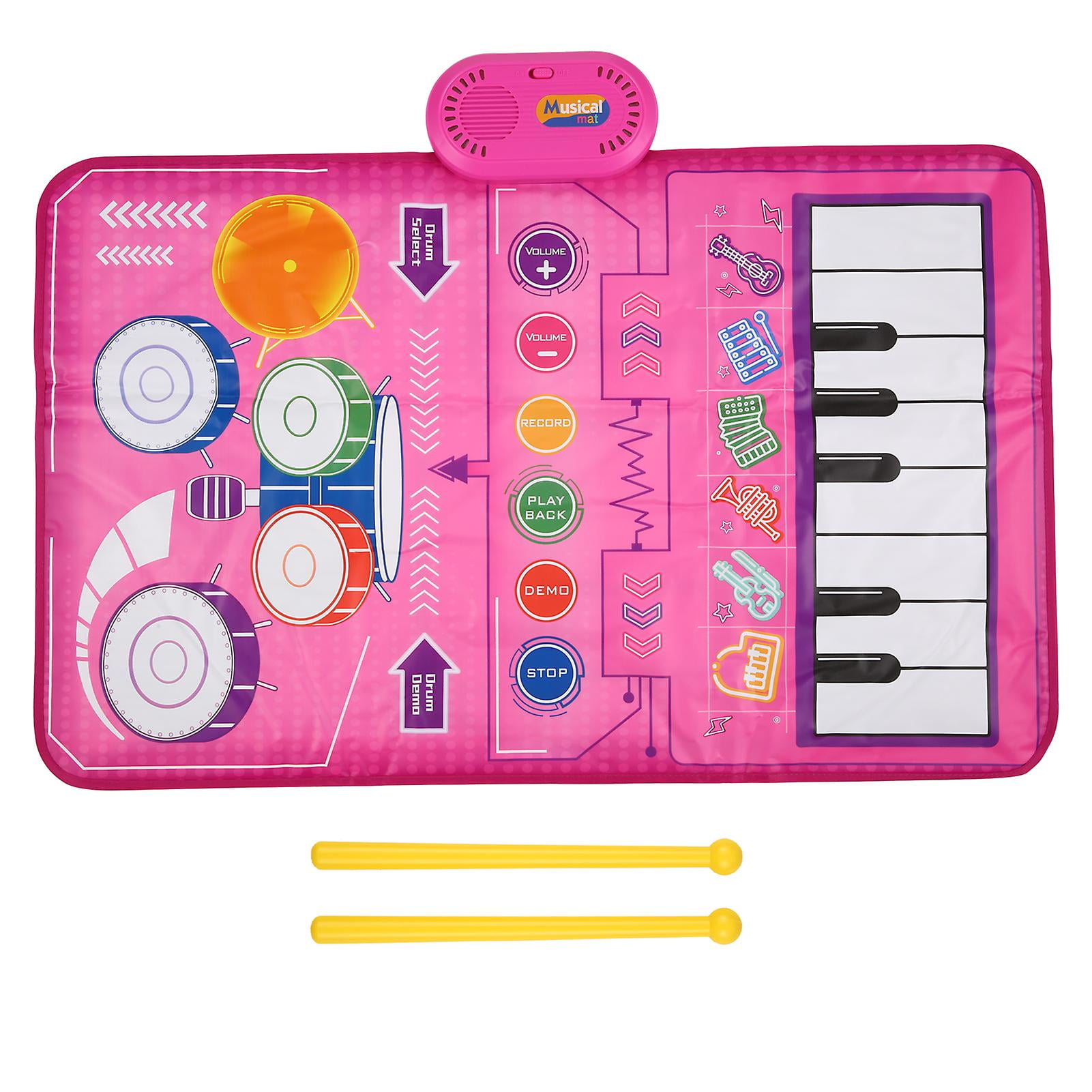 Click here for Music Mat Piano Keyboard And Drum Pad (With 2 Stic... prices