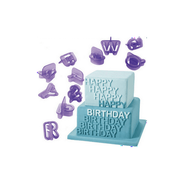 64Pcs/set English Alphabet Letters DIY Baking Cake Tools Symbol Fondant ...