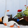 Garosa Outdoor Statues,2pc Simulated Water Duck Garden Decor Scene ...