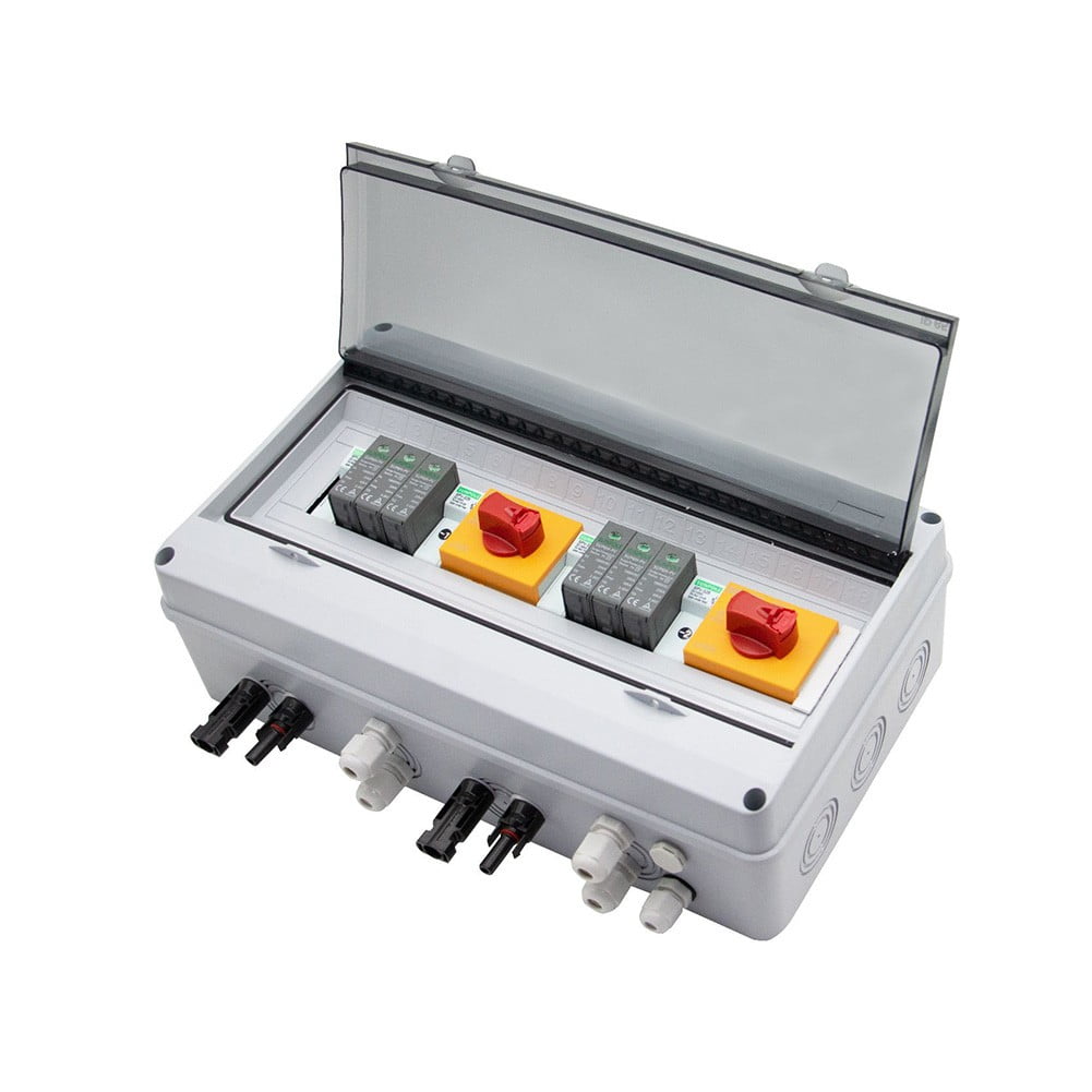 1000V 2 Input 2 Output 2 String Solar Pv Array Solar Photovoltaic Combiner Box - Walmart.com